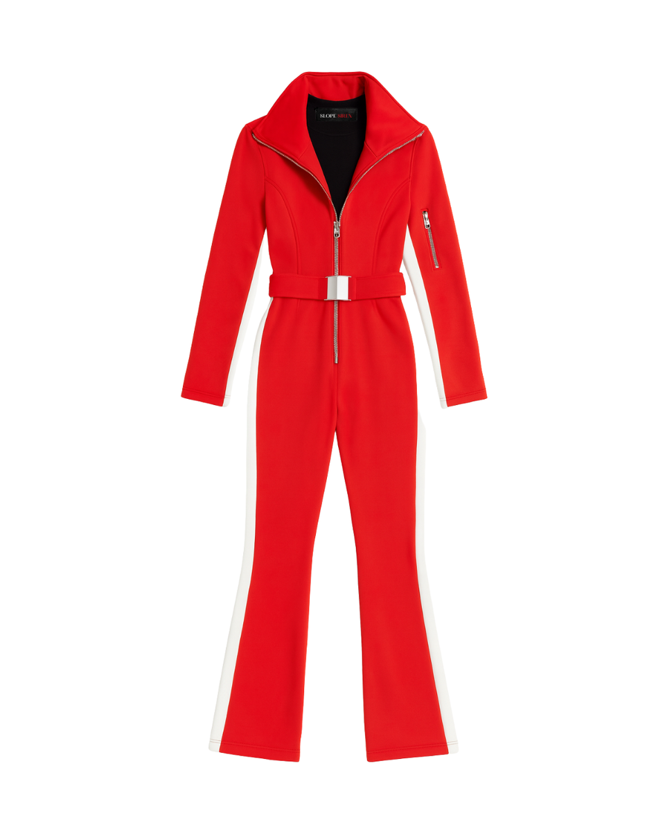 WOMEN'S SKI SUIT - SIREN RED – SLOPE SIREN